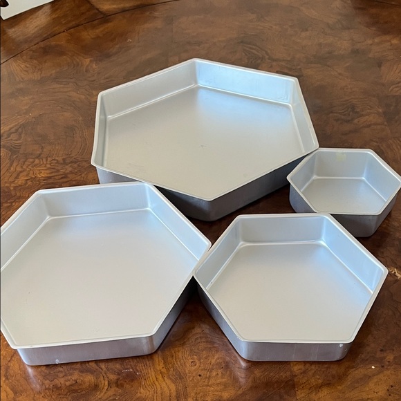 Kitchen | Hexagonal Silver Baking Pan Set | Poshmark